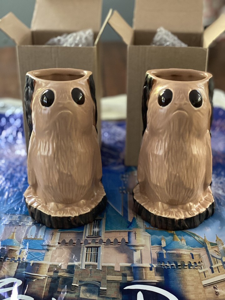 NEW Porg Mug Ogas Cantina Star Wars Galaxys Edge Disney SET Of 2! | eBay
