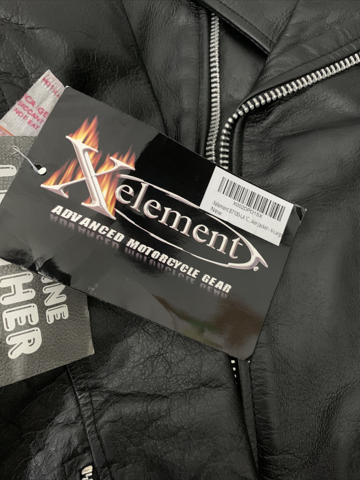 Xelement B7100 'Classic' Men's Black TOP GRADE Leather Motorcycle ...