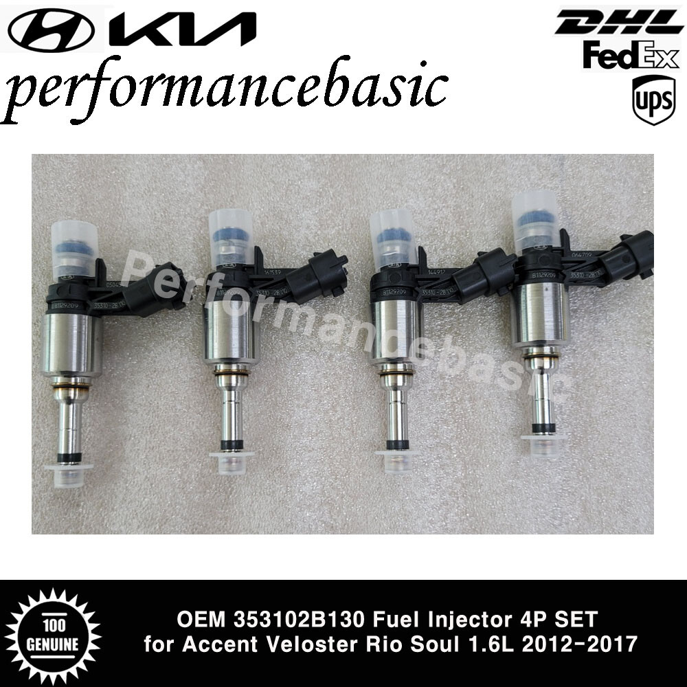 OEM 353102B130 Fuel Injector 4P SET for Accent Veloster Rio Soul 1.6L ...