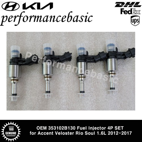 OEM 353102B130 Fuel Injector 4P SET for Accent Veloster Rio Soul 1.6L ...