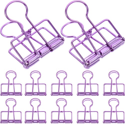 10 Pcs Metal Folder Office Business Binder Clips Paper for Clamps | eBay