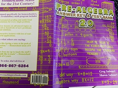Teaching Text Books PRE Algebra Text And Answer Keys... | eBay