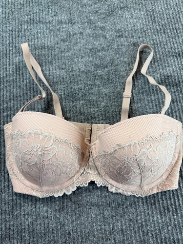 Maidenform Bra Womens 34D Pink Lace Underwired Adjustable Chic Glam ...