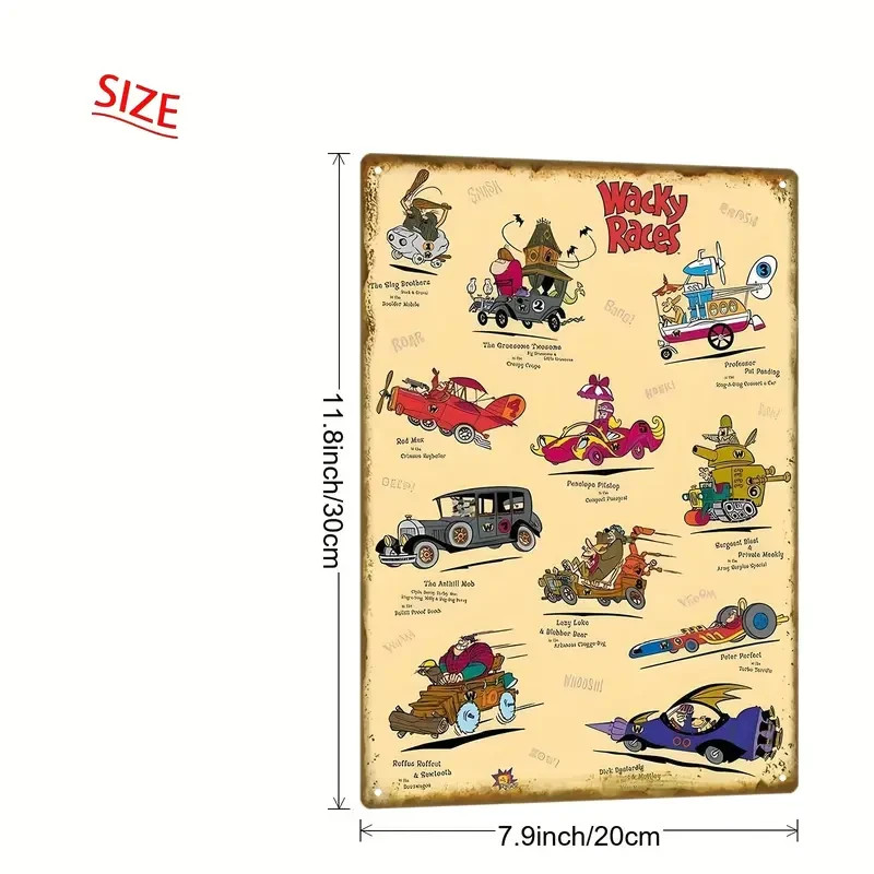 Wacky Races metal wall sign | eBay UK