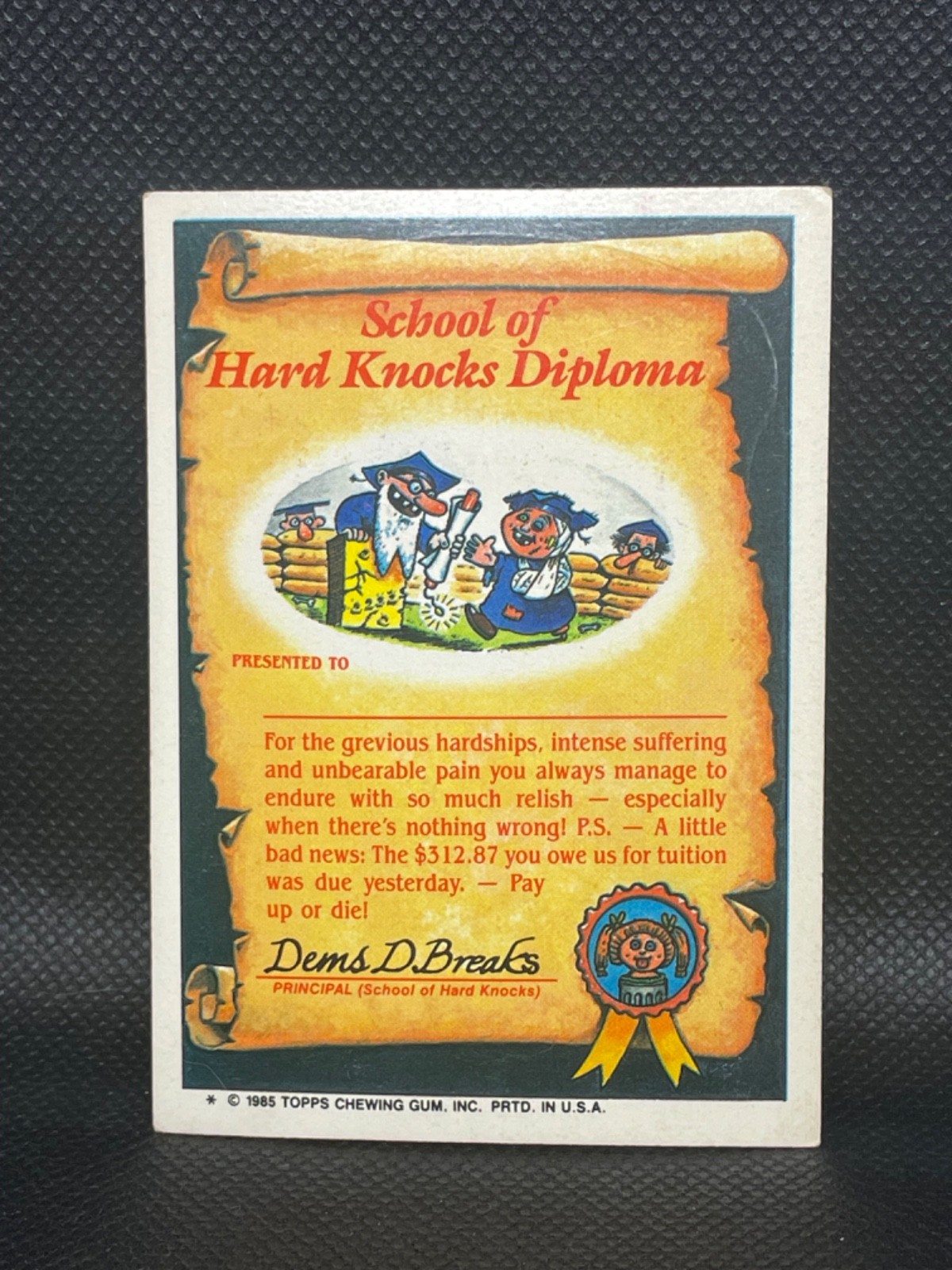 1985 TOPPS GARBAGE PAIL KIDS GPK SERIES 2 #49B DOUBLE HEATHER 1 * Star ...