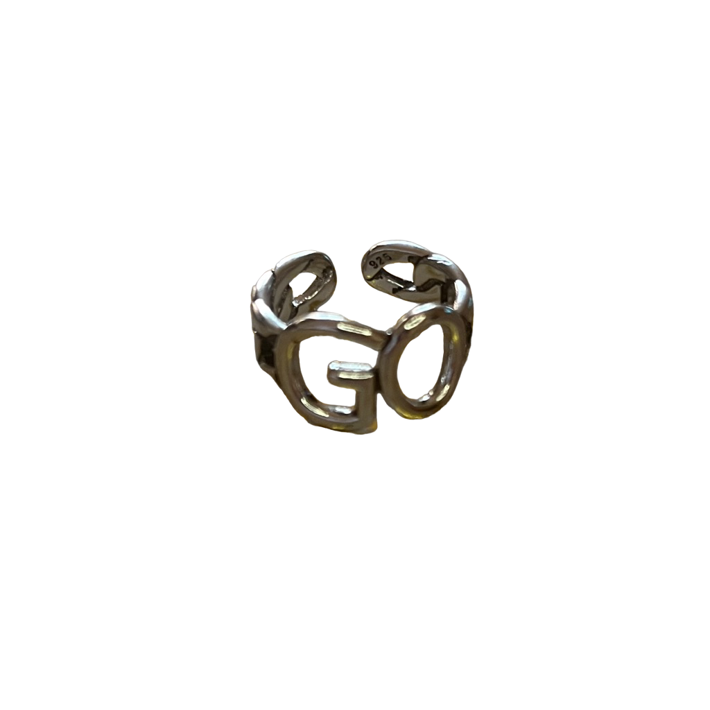 The GO Ring statement retro adjustable 925 silver | eBay