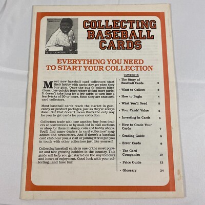 Collecting Baseball Cards - Kidsbooks Inc. - Rare Vintage Guide To ...