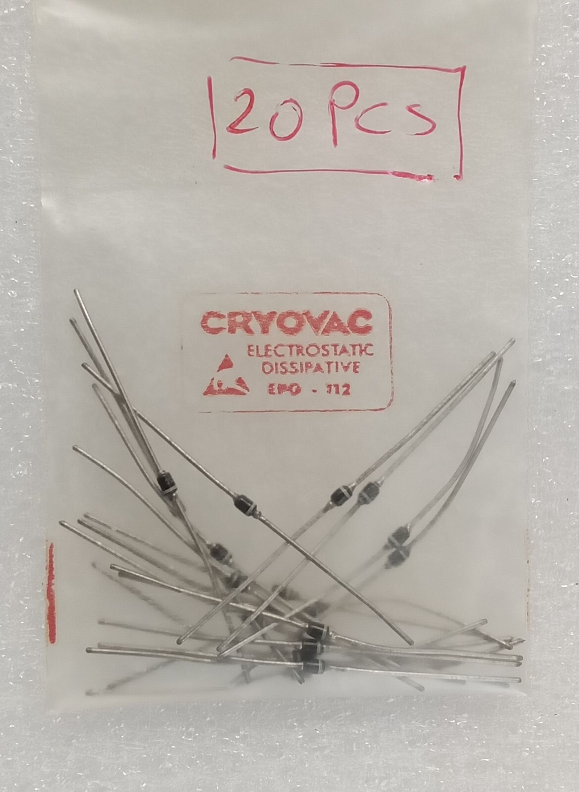 20x 1N9415 UNITRODE Diode PIN 50V 50mA 1 Ohm Axial DO-35 ( X-REF HP ...