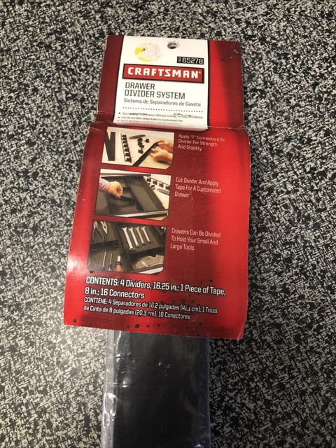 Craftsman 65278 Drawer Divider System 16 Connectors 16.25” for sale ...