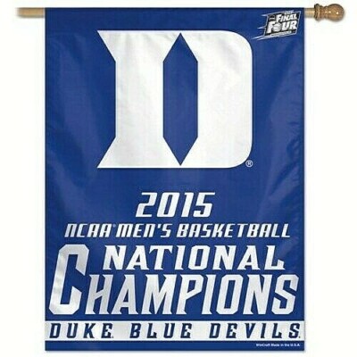 Duke Blue Devils NCAA 2015 Championship Vertical Banner 27" x 37" | eBay
