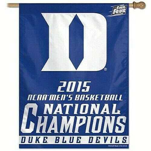 Duke Blue Devils NCAA 2015 Championship Vertical Banner 27" x 37" | eBay