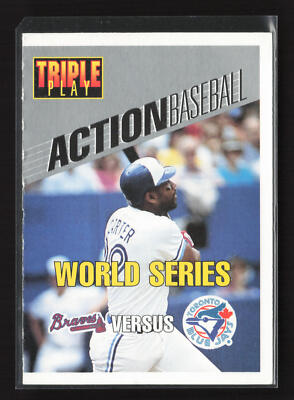 1993 Triple Play Action Baseball Game #30 World Series: Braves vs Blue ...