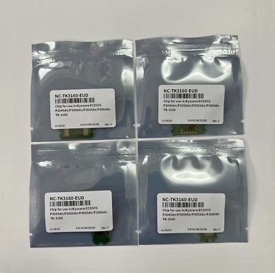 TK-3160 Toner Chip for Kyocera ECOSYS P3055dn/P3060dn/P3050dn/P3045dn ...