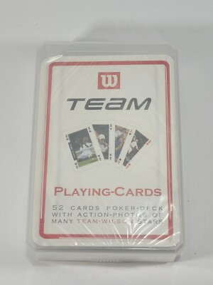 Poker Deck Photo Cards Team Wilson 52 Blatt Foto Karten Tennis ...
