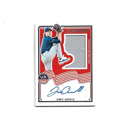 2025 USA Stars & Stripes JAMIE ARNOLD Silhouette Autograph Jersey card ...