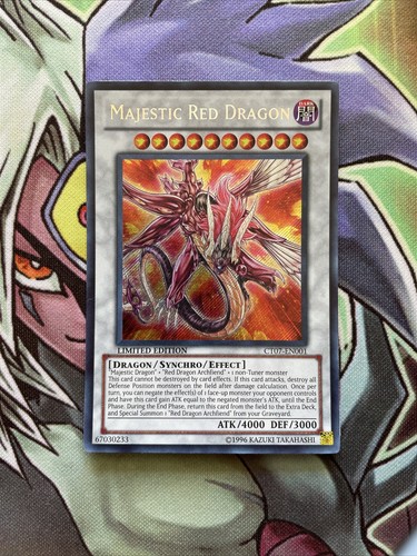 CT07-EN001 Majestic Red Dragon Secret Rare Limited Edition Near Mint ...
