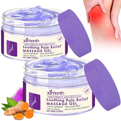 Kresin Joint Pain Gel Purple Gel, Kresin Soothing Pain Massage Gel Neck ...