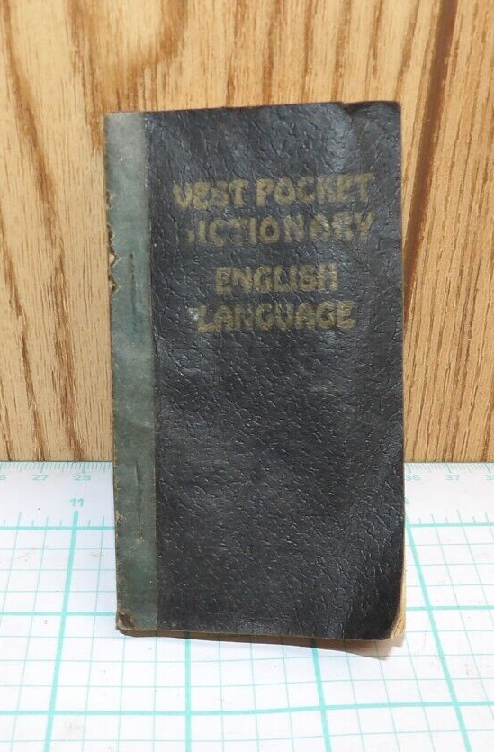 Vintage Abbott's Webster's Vest Pocket Dictionary | eBay