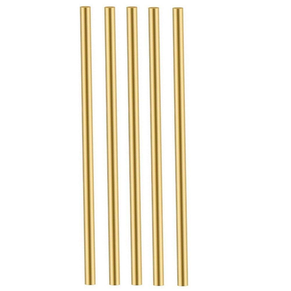 5 Pcs Brass Rod 12 Inch x 3/16 Inch, Metal Rods for Crafts, Knife ...