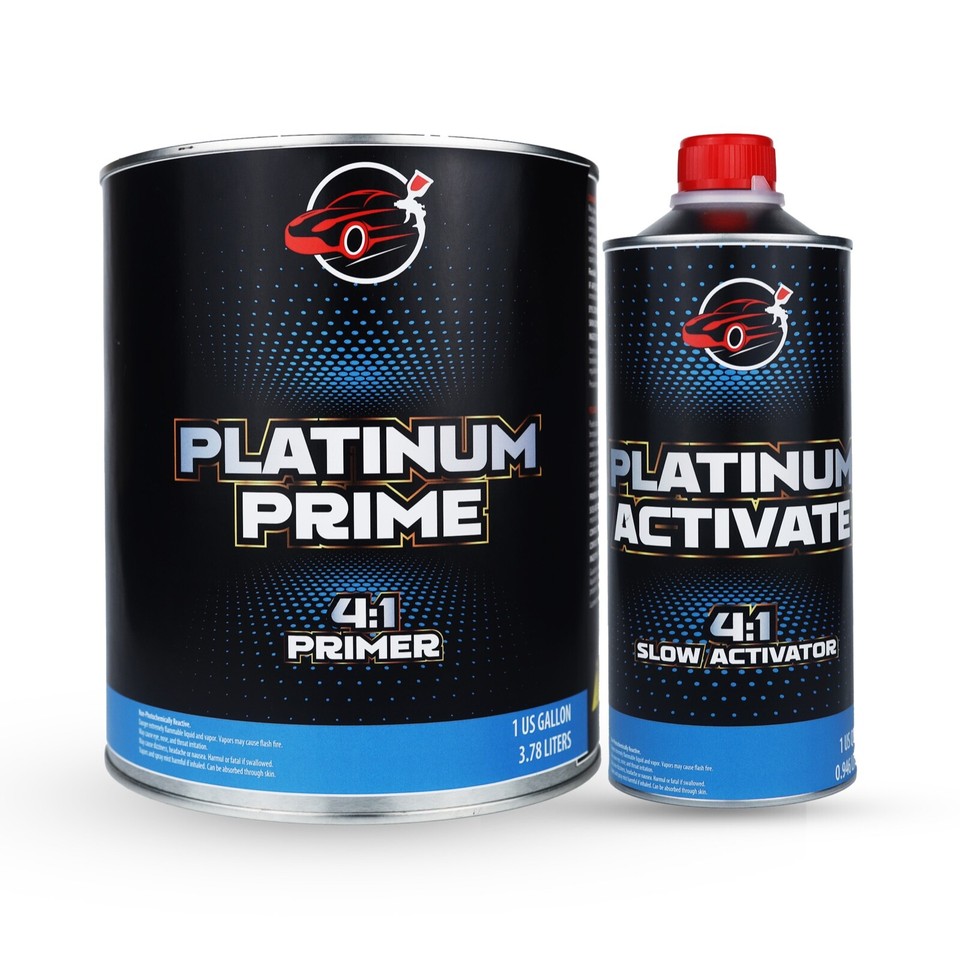 Platinum Prime 4:1 2K Urethane High Build Primer & Sealer GALLON Kit ...