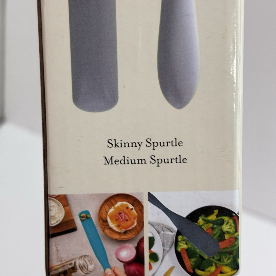 Mad Hungry Spurtle Silicone Set 2-Piece Medium Spurtle & Skinny Spurtle ...