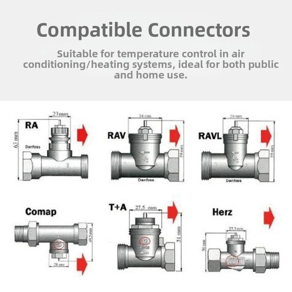 Valve Adapter for TRV M30x15 Thermostatic Radiator Heating Control ...