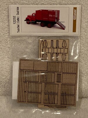 GCLaser - Truck Bed (Cattle) Dual Axle - HO (1:87) Scale - Item # 12232 ...