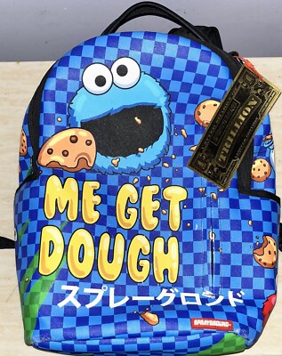 sprayground backpack COOKIE MONSTER ME GET DOUGH (DLXV) | eBay