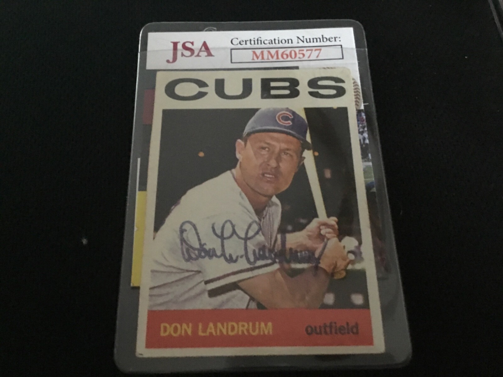 Autographed 1964 Topps Don Landrum. DEC. JSA CERT | eBay