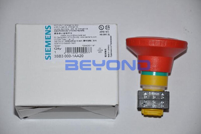 1PC NEW FOR Siemens 3SB3000-1AA20 Emergency stop button switch | eBay
