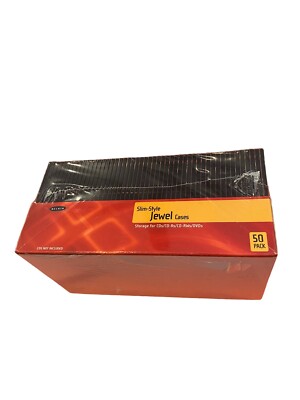 50 Pack Belkin Slim Jewel Cases for CDs DVDs New Unopened | eBay