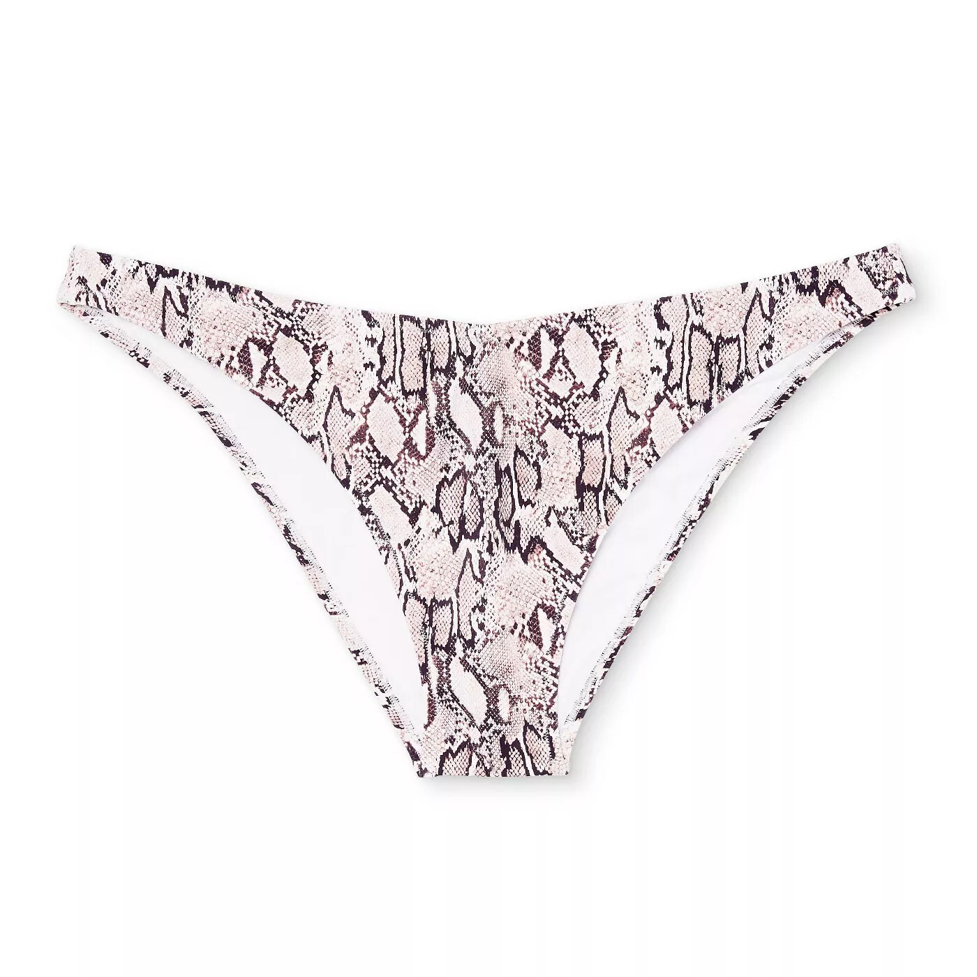 Women's High Leg Extra Cheeky Bikini Bottom Shade & Shore Snake Print ...