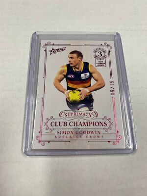 2021 AFL SELECT SUPREMACY CLUB CHAMPIONS SIMON GOODWIN ADELAIDE CROWS ...
