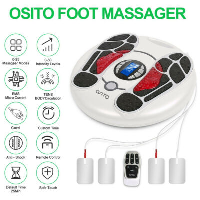 TENS Machine Blood Circulation Booster EMS Foot Massager Muscle ...