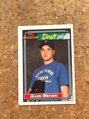 1992 Topps Micro Baseball # 654 Draft Pick Allen Watson RC | eBay