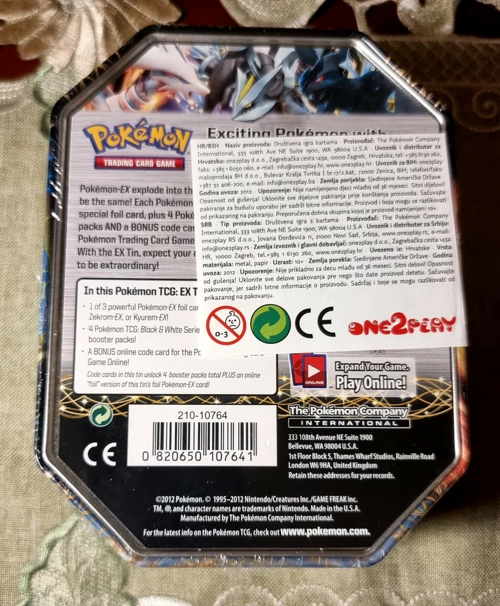 Pokemon White Kyurem Ex Tin
