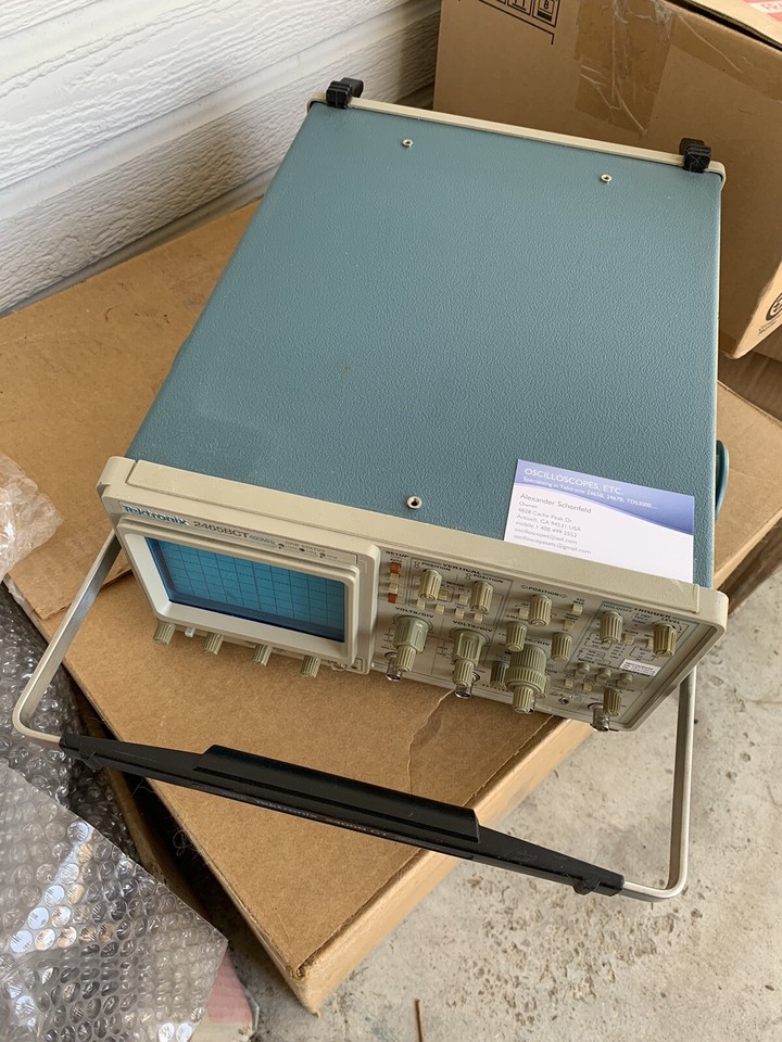Cal'd, refurbed TEKTRONIX 2465BCT 400MHz OSCILLOSCOPE + Frequency ...