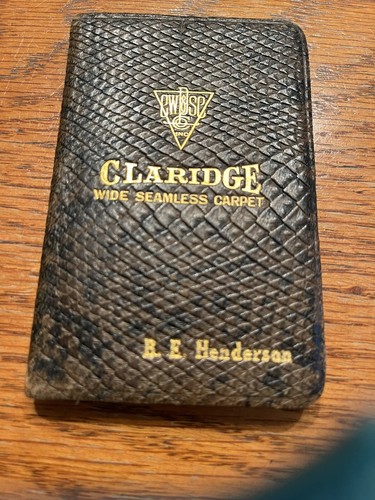 1927 Claridge Wide Seamless Carpet Note Book | eBay