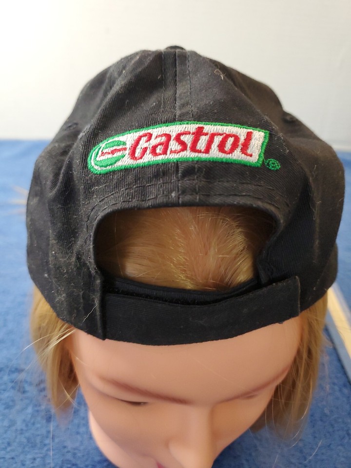 John Force Racing Cap Hat Castrol NHRA Adjustable Hook & Loop ...