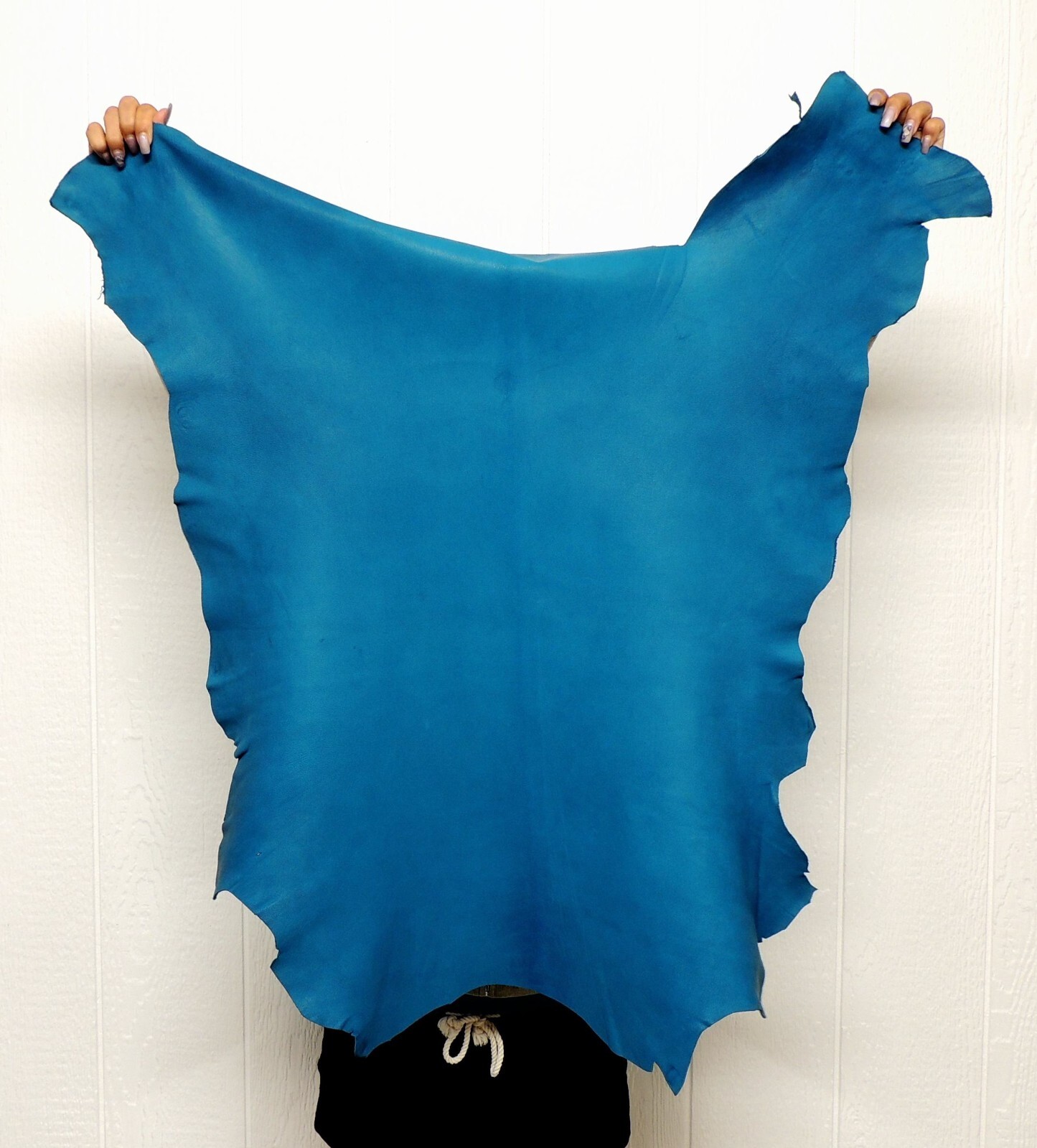 TURQUOISE Buckskin Leather Hide for Native Crafts Purses SCA LARP Garb ...