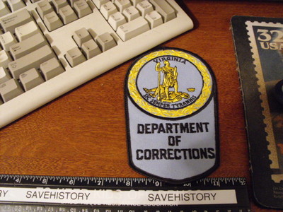 Virginia Department of Corrections Cloth Patch, new! | eBay