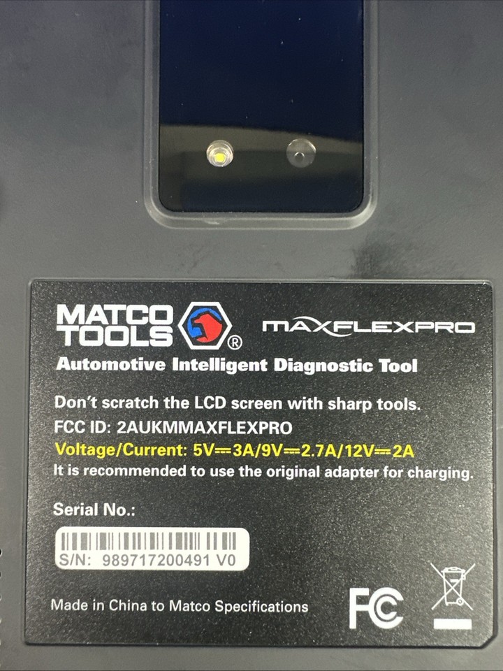Matco Tools MAXIMUS FLEX PRO DIAGNOSTIC SCAN TOOL MAXFLEXPRO ...