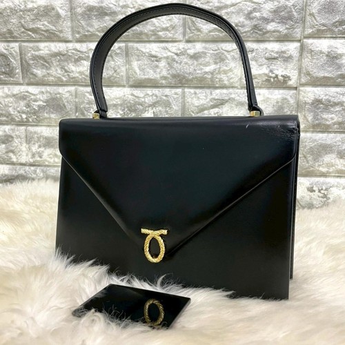 LAUNER London Hand bag Leather Formal Black Auth | eBay