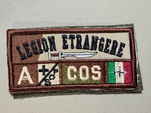 🇫🇷 French Foreign Legion COS Patch — A+ POS Blood Type — Hook & Loop | eBay