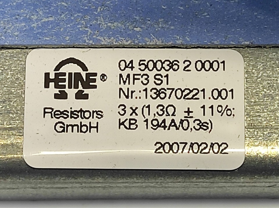 HEINE 04 50036 2 0001 MF3S1 Industrial Resistor | eBay