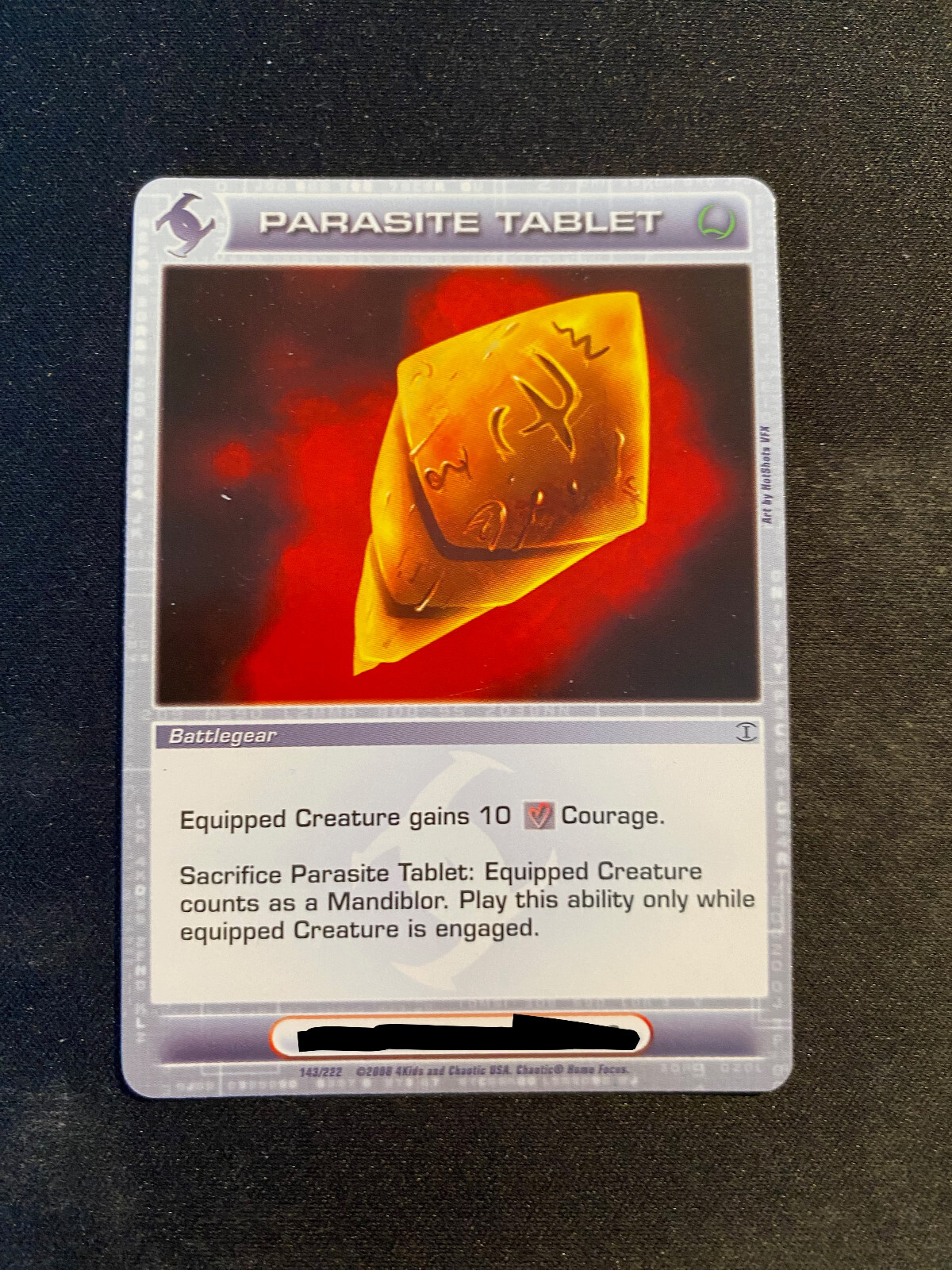 Parasite Tablet - Chaotic Card - Beyond the Doors Battlegear | eBay ...