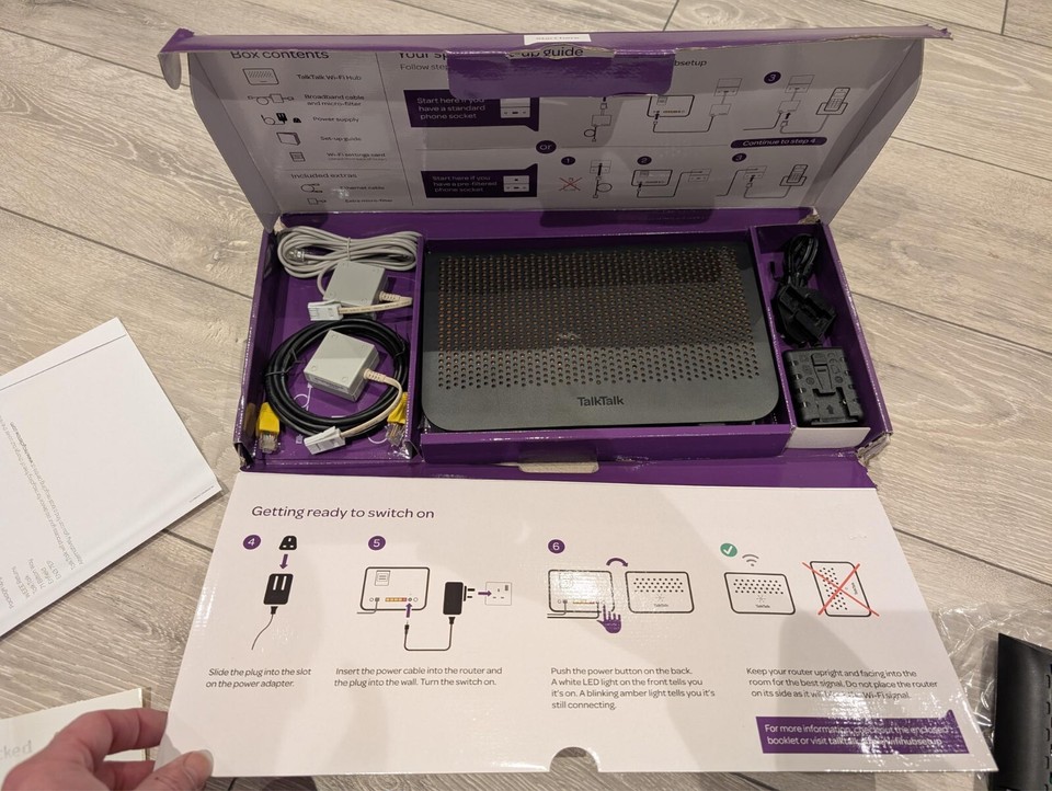 TalkTalk Wifi Hub Wireless Super Router Sagemcom FAST 5364 Dual-Band ...