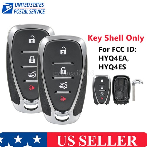 2 4-Button Smart Key Case SHELL for Chevy Camaro 2016 2017 2018 2019 ...
