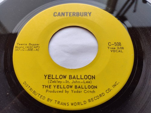 CANADIAN THE YELLOW BALLOON Yellow Balloon / Noollab Wolley 1967 PSYCH ...