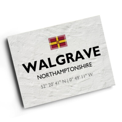 A4 PRINT - Walgrave, Northamptonshire - Lat/Long SP8072 | eBay UK